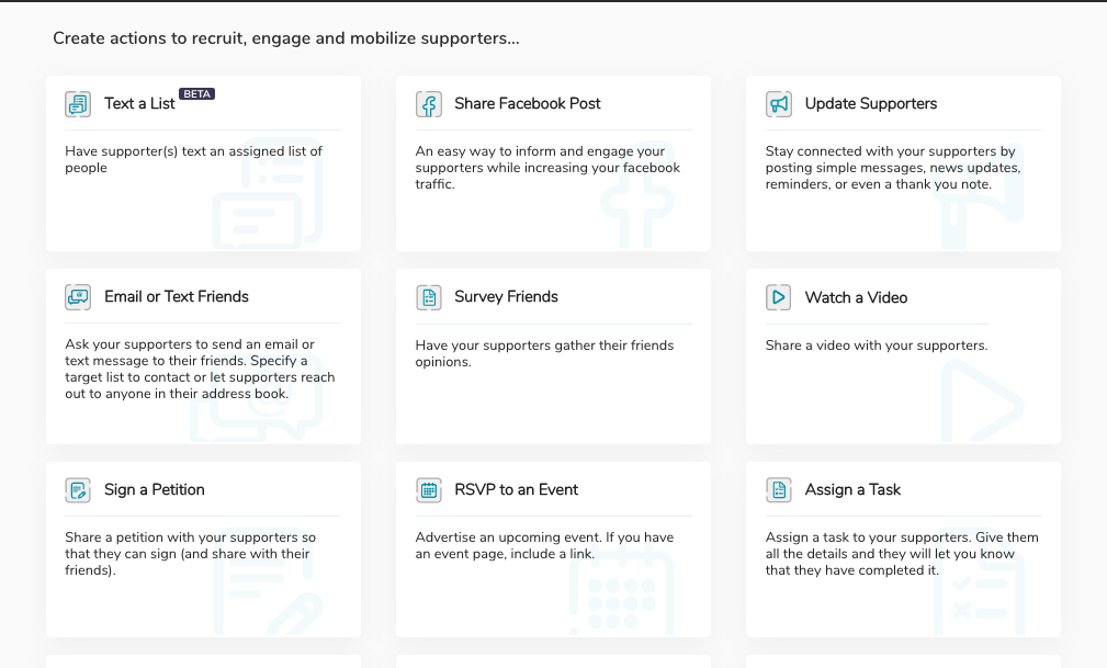 Actions Overview – Help Center