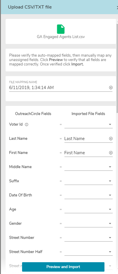 Import a List/Voter File – Help Center
